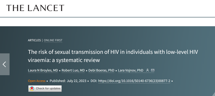 IAS 2023 | WHO Guidelines Update: The Risk of HIV Sexual Transmission ...