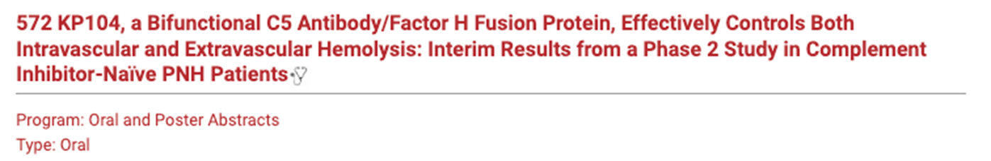 ASH 2023 | Prof. Fengkui Zhang and Prof. Bing Han Team: KP104 ...